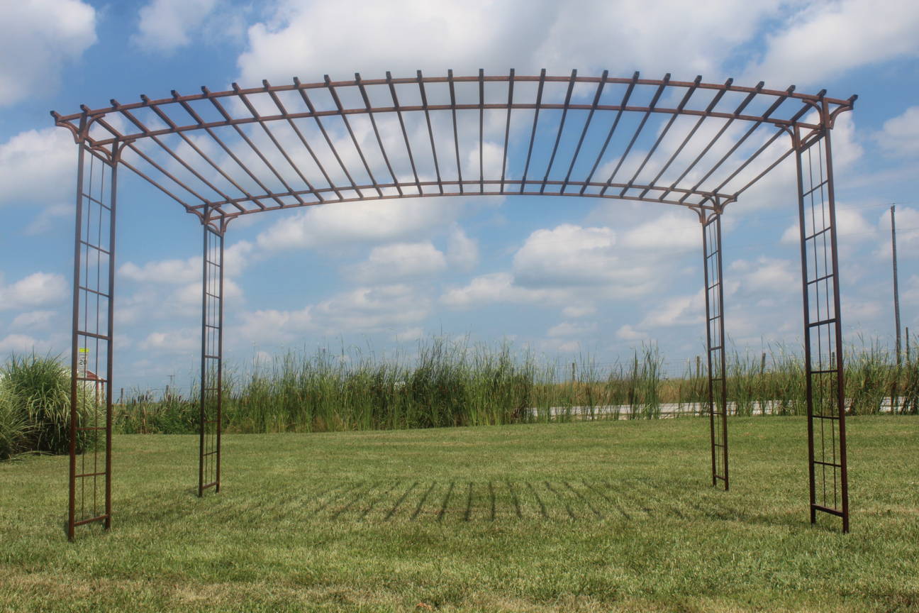 2 Arched Mission Gazebo / Pergola Yard Structure