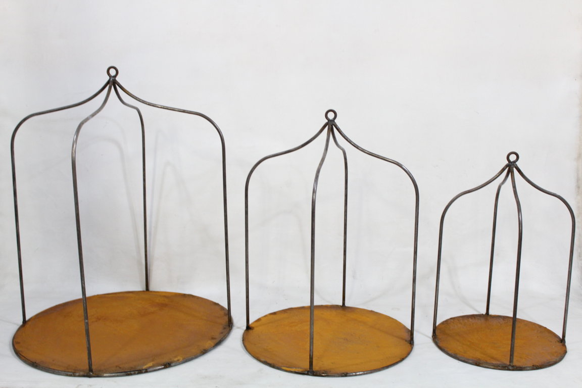 23" Wrought Iron Industrial Hanging Shelf