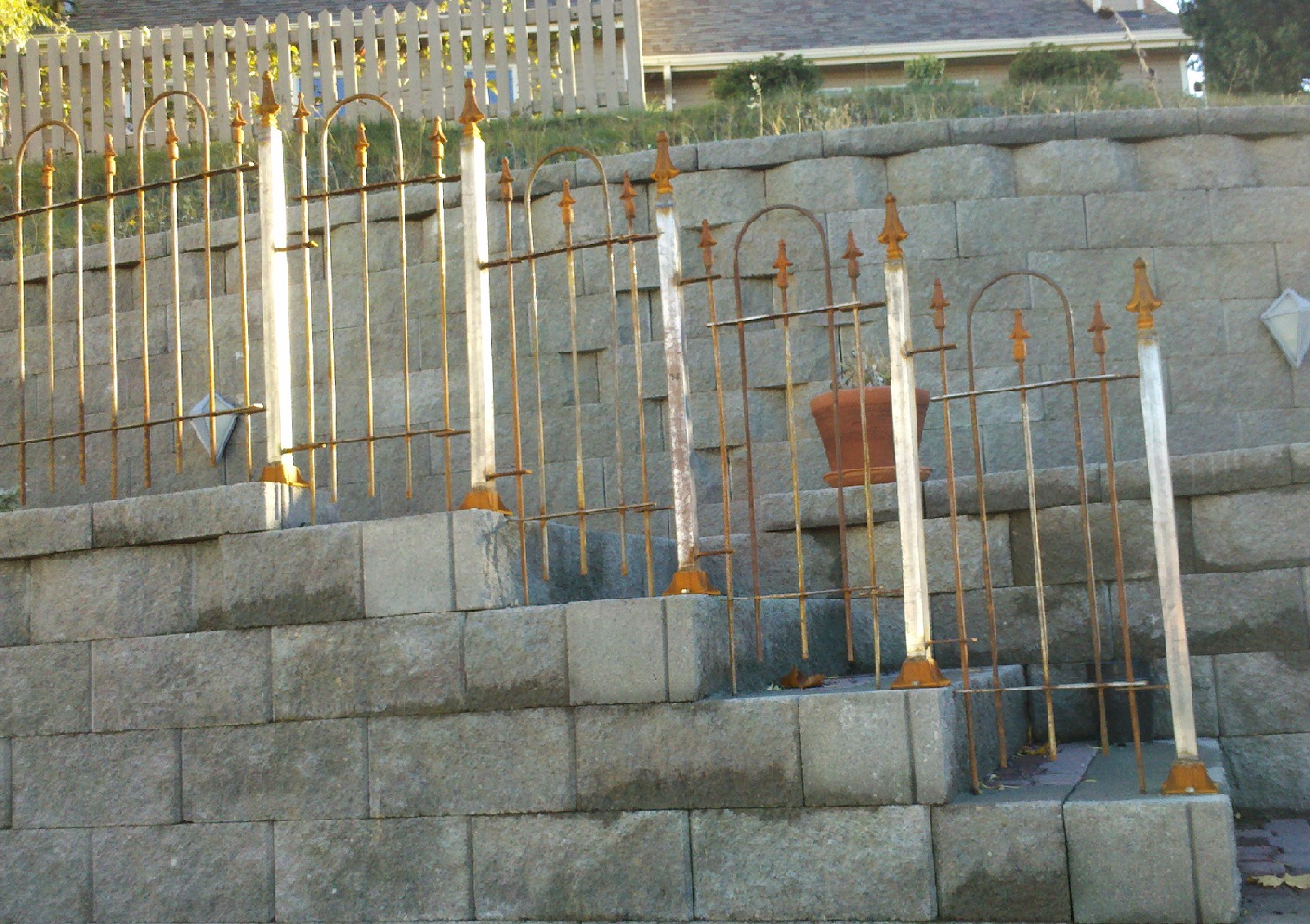 Wrought Iron Stair Railing Installation