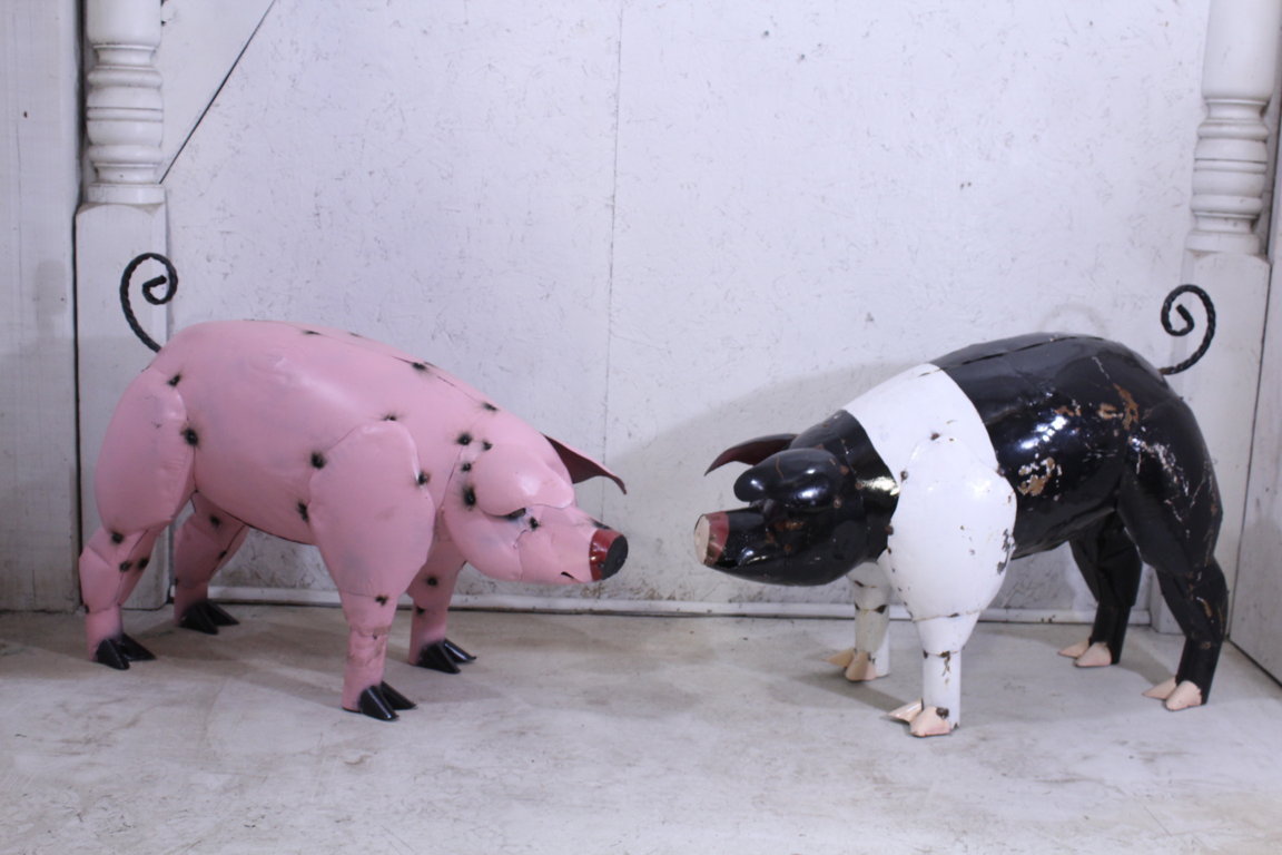 Large Metal Pierre Pig Farm Animal Large Swine Lawn Decor OUT OF STOCK