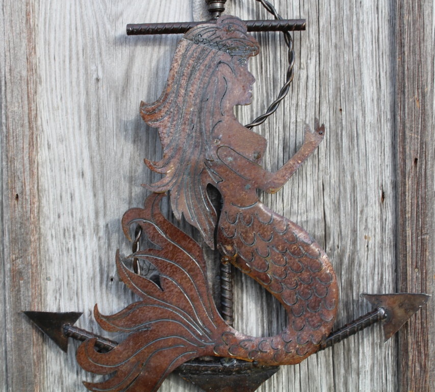Metal Mermaid Wall Art Aquatic Creature