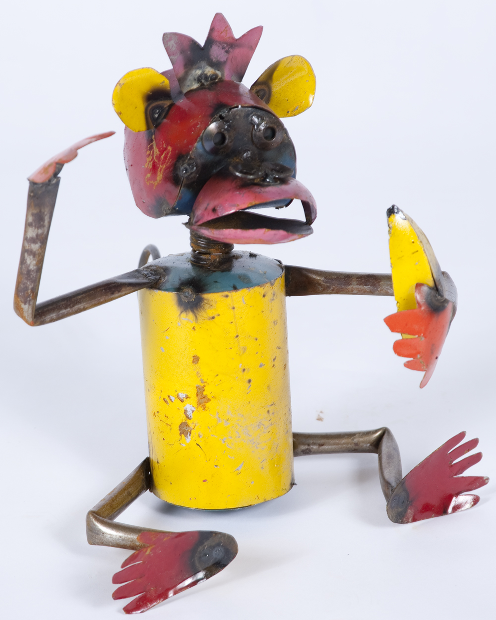 Metal Monkey Lawn Ornament Yard Decor