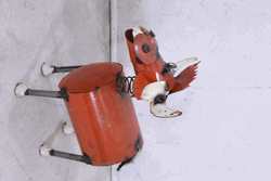 Recycled Metal Cow