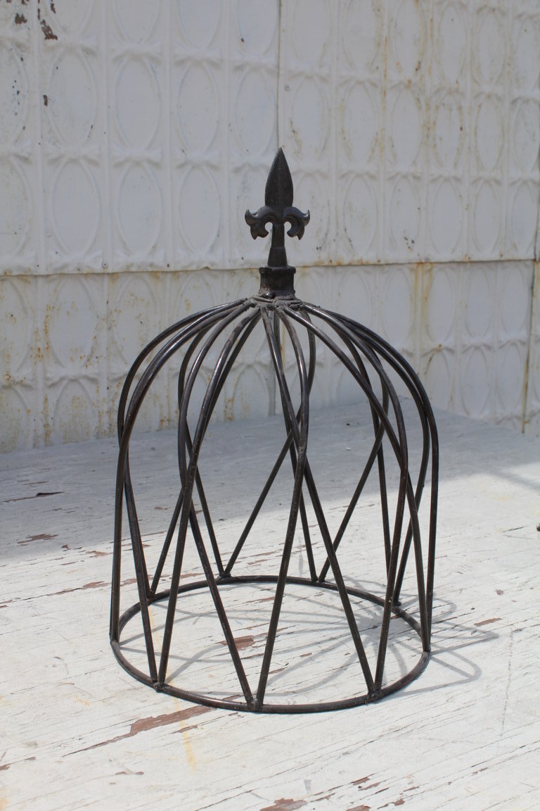 Wrought Iron Cloche Topiary Small Vine Growing Dome 3 sizes