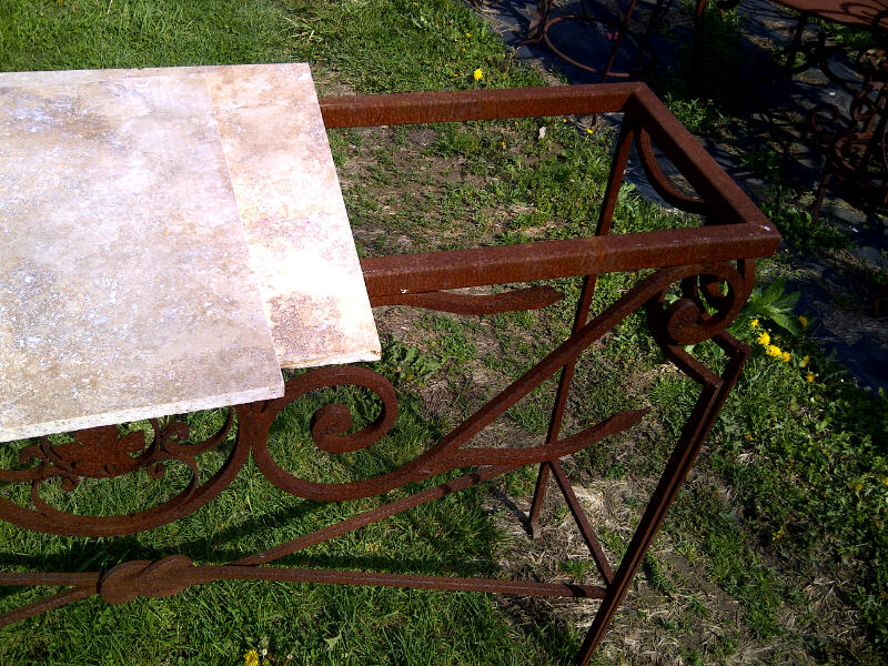 Wrought Iron Console Table