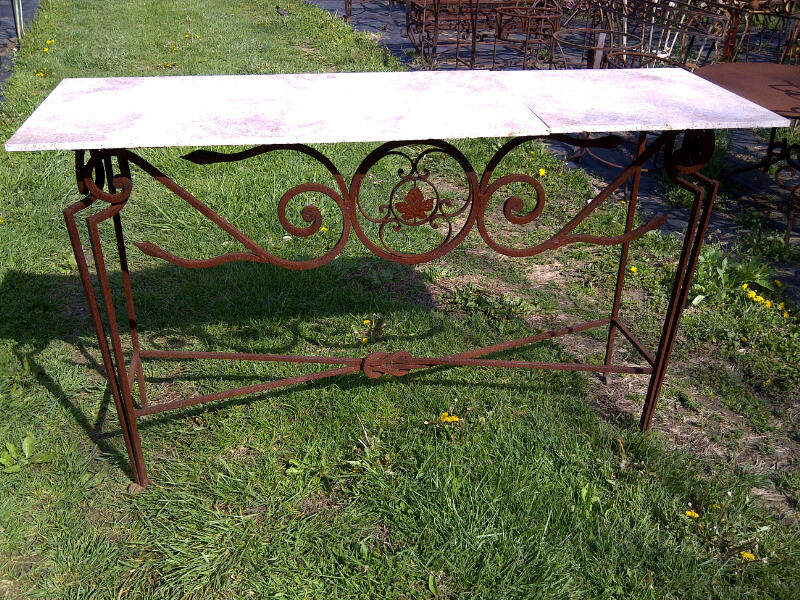 Wrought Iron Console Table