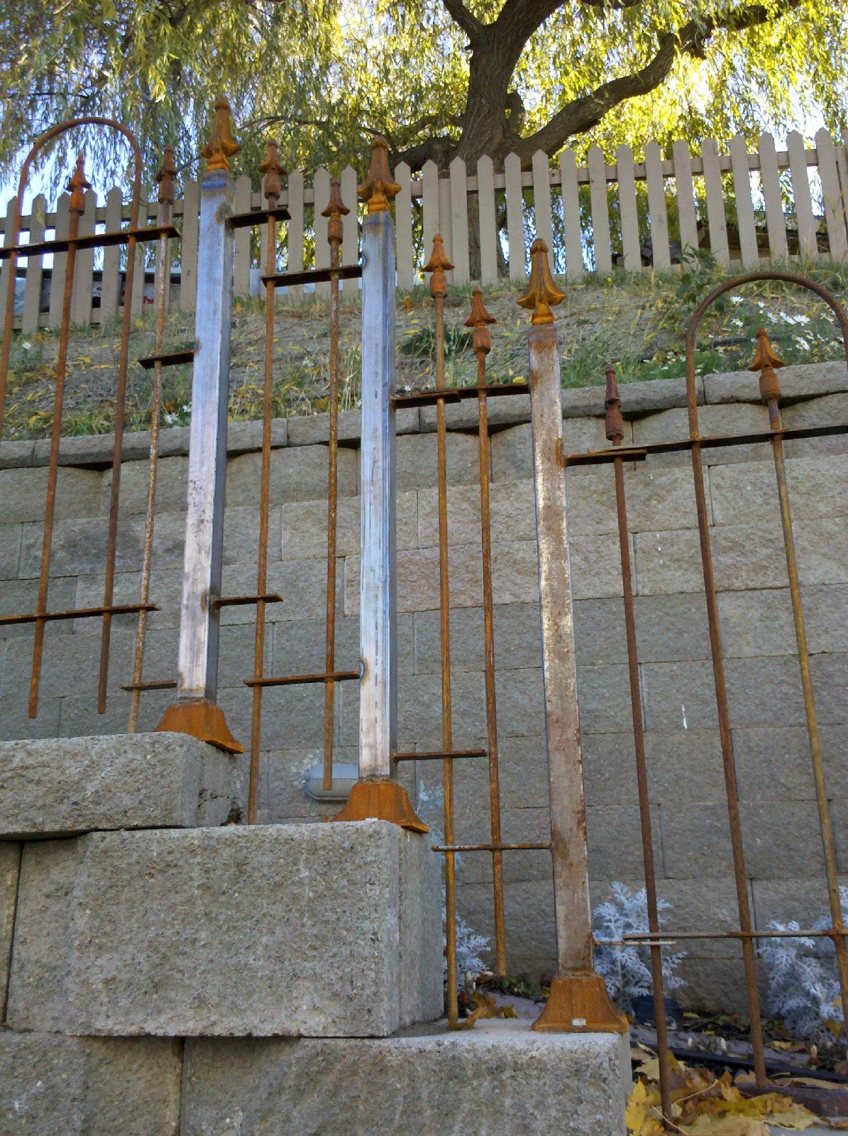 Wrought Iron Stair Railing Installation