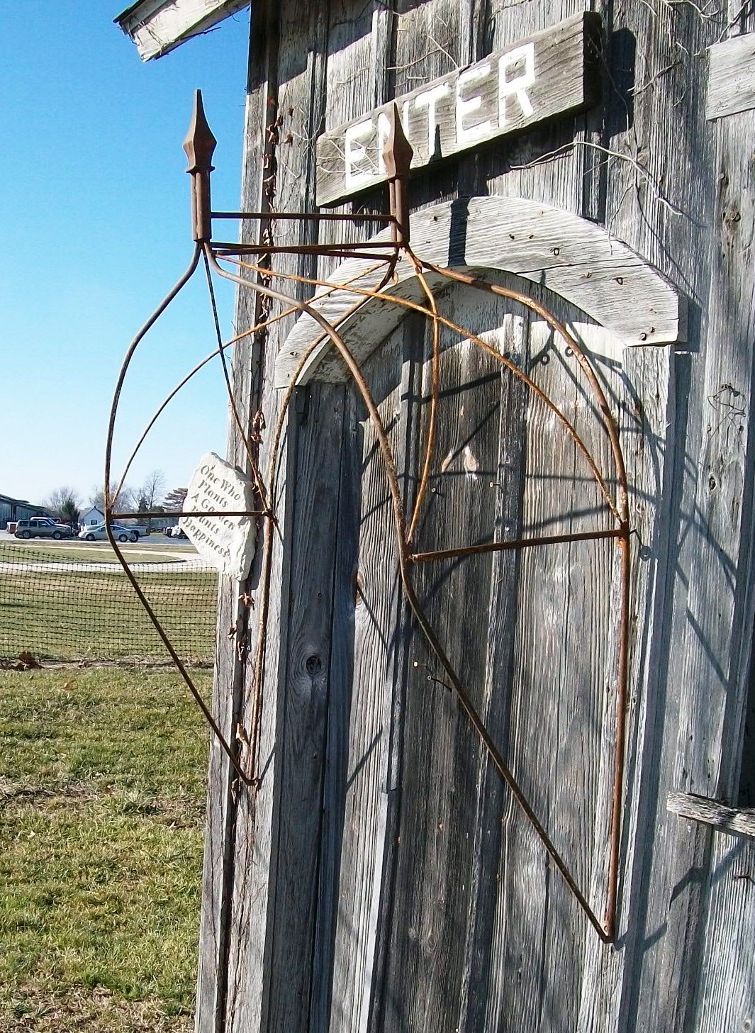 Wrought Iron Window or Door Arch Trellis 2 Sizes Available
