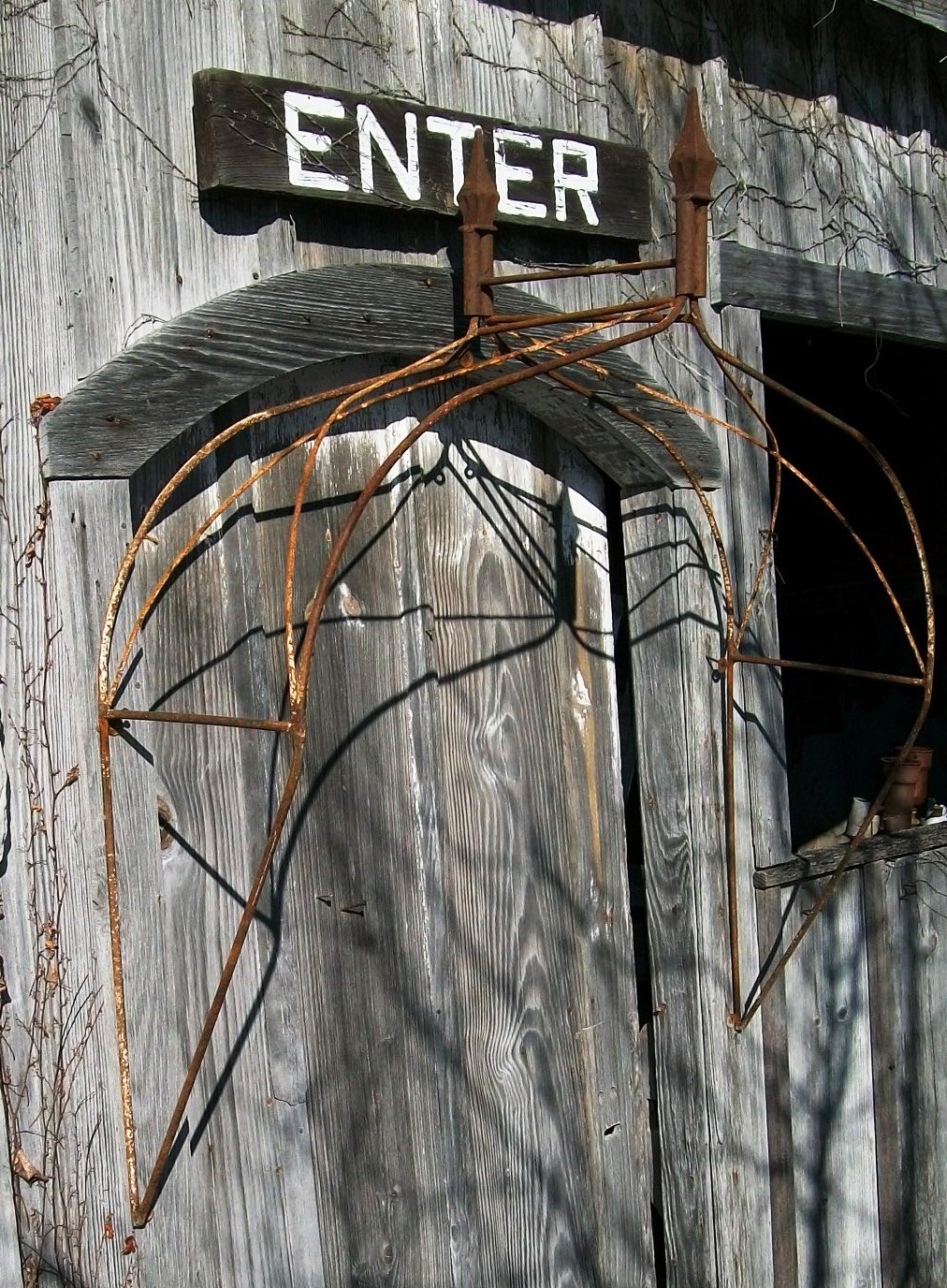 Wrought Iron Window or Door Arch Trellis 2 Sizes Available