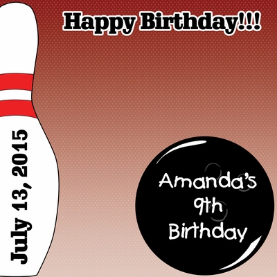 Bowling Scrapbooking