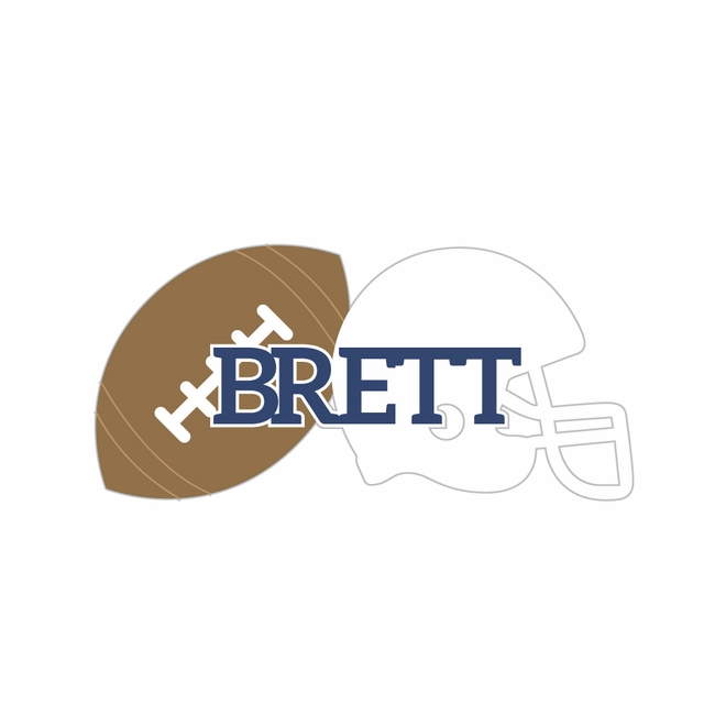 Custom Football Laser Die Cut