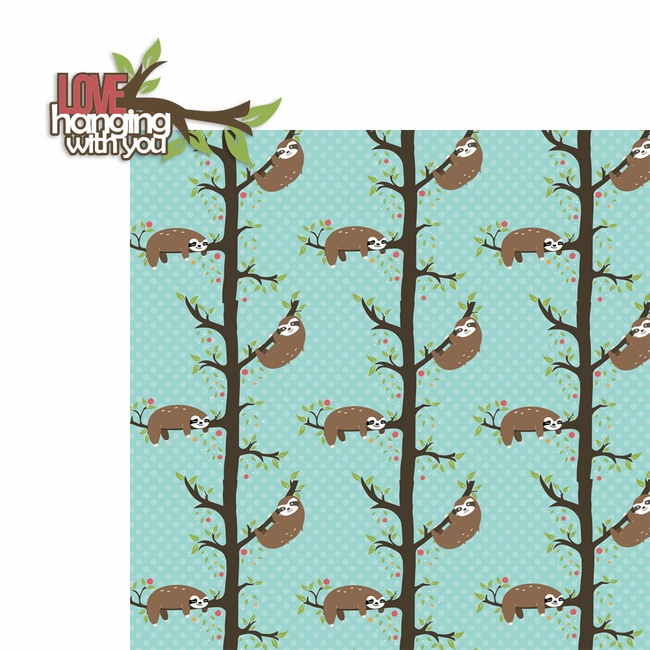 Sloth: Love Hanging Out 2 Piece Laser Die Cut Kit