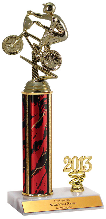 BMX Trophy With Year Indicator Trim