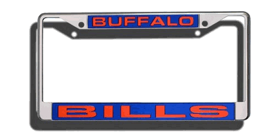 Buffalo Bills Laser Cut Chrome License Plate Frame