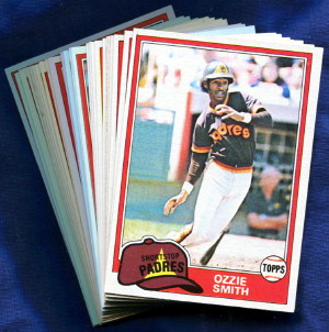 1981 Topps San Diego Padres Baseball Card Team Set