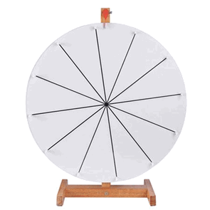 20" 12 Slot Table Top Spinning Dry Erase Prize Wheel