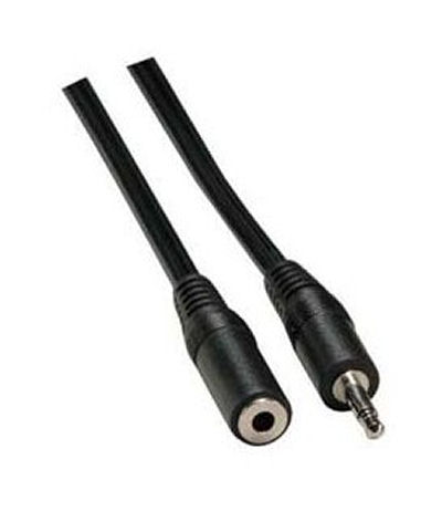 15ft 3.5mm Mono 2 conductor Male to Female Audio Extension Cable