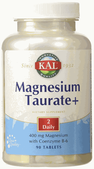 Kal - Magnesium Taurate+ 90ct 400mg Tablet -- VitaGlo