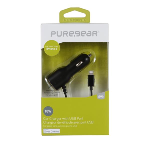 Apple iPhone 5c PureGear Car Charger Adapter With USB Port