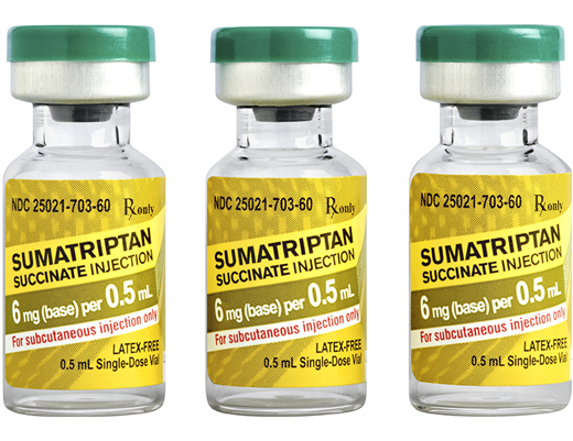 Selective Serotonin Agonist Sumatriptan Succinate 6 mg / 0.5 mL ...