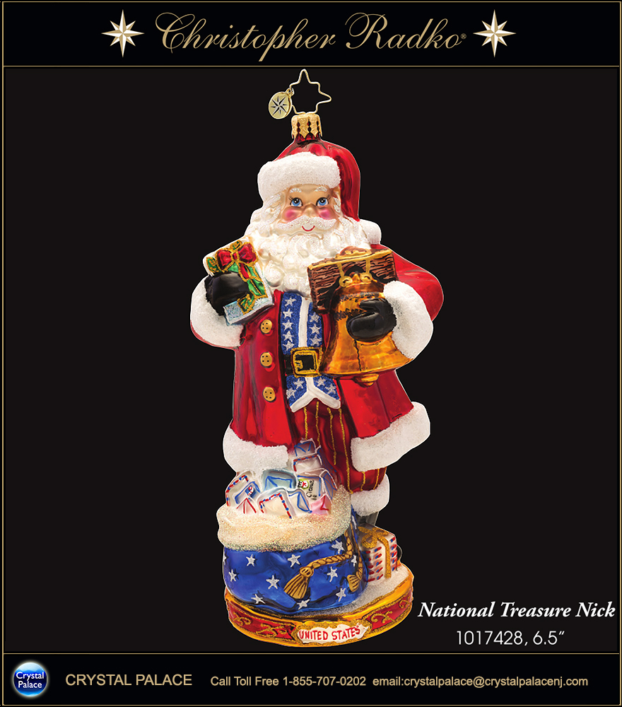 Christopher Radko National Treasure Nick Christmas Ornament