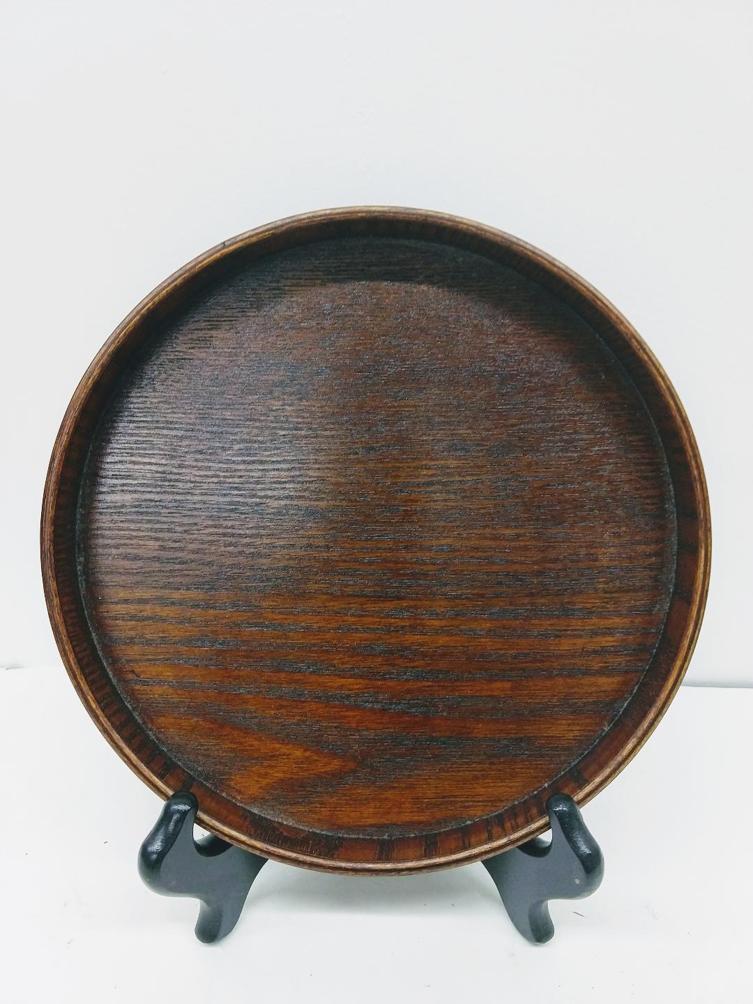 Small Round Wood Tray