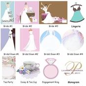 Bridal Shower Origami Favor Boxes - Personalized Bridal Shower Favors