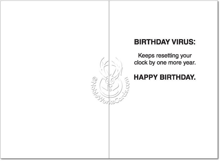 Wholesale Only: Viruses Funny Birthday Greeting Card