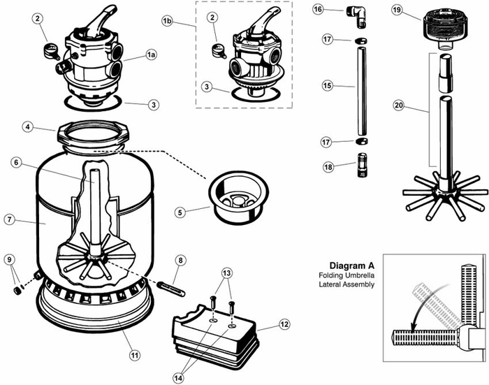 Hayward S164T, S166T Pro Series Sand Filter