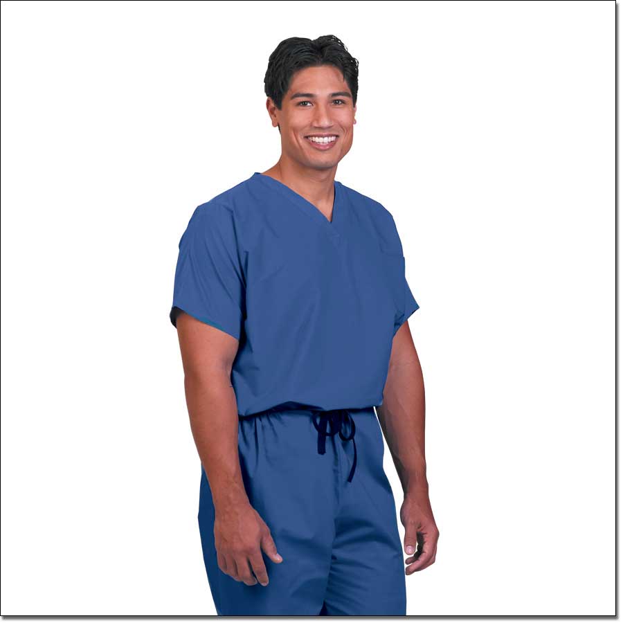 Blueberry Color Medical Unisex Scrub Shirt by Fashion Seal | Beck-Lee