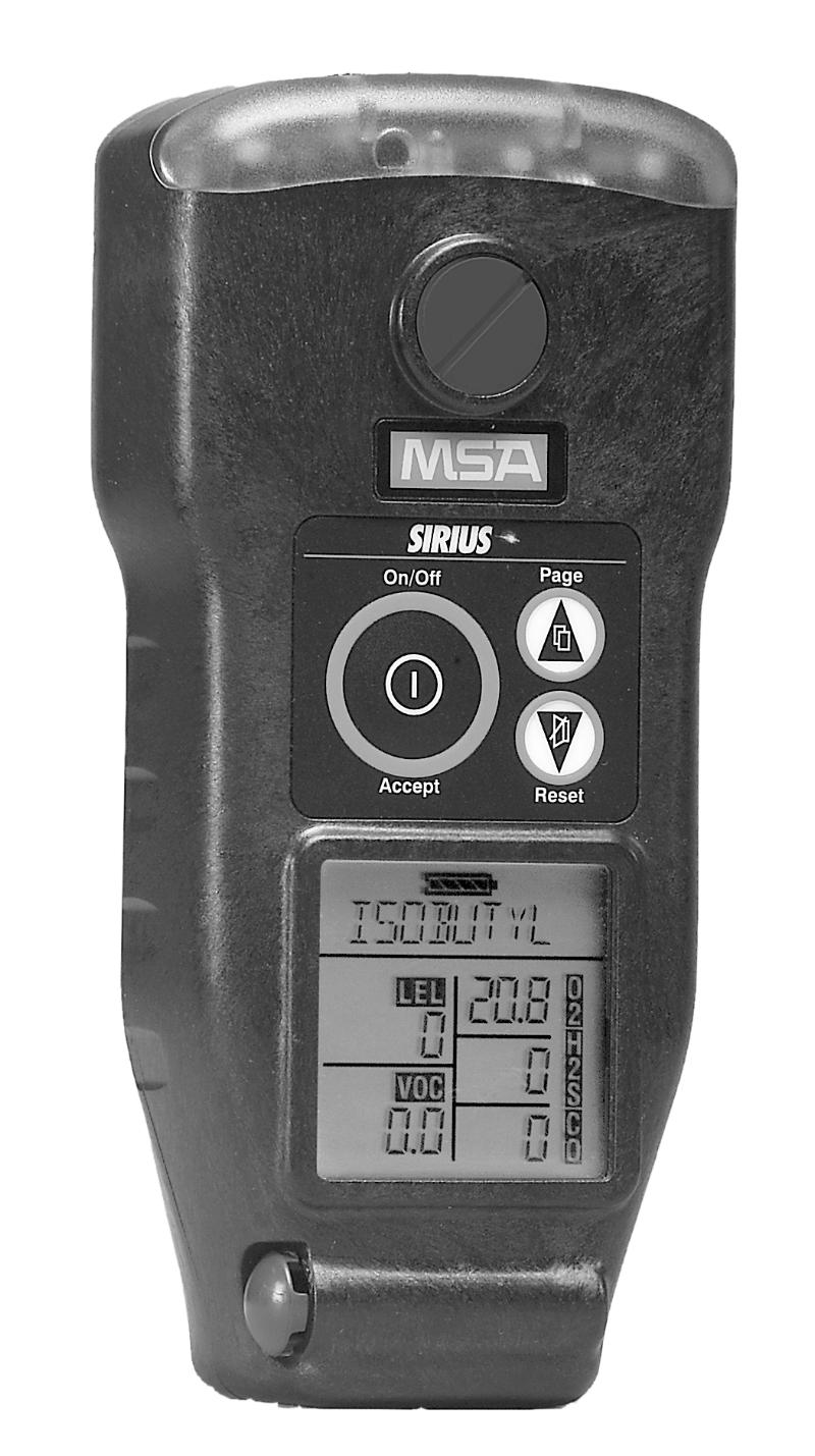 MSA Sirius Multigas Detector Kit - Deluxe LEL 4-Gas Lithium Ion PID ...