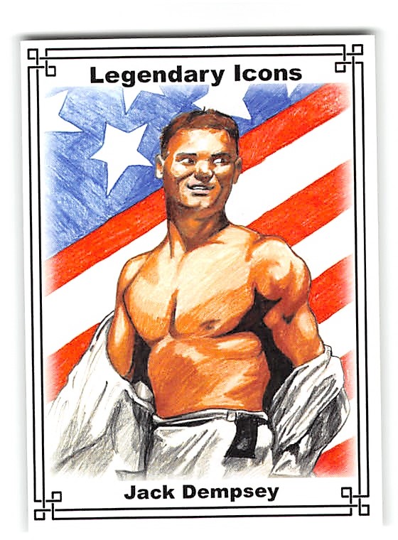 Jack Dempsey - 2002 Legendary Icons Boxing Card by Raptorgraphics