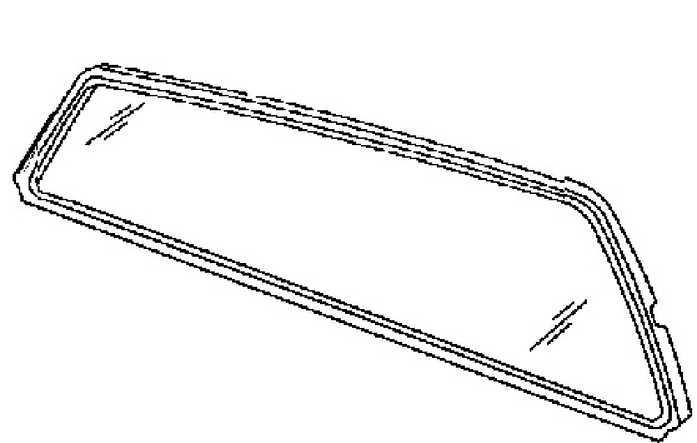 Back Glass GMC Truck Pickup C2500 2 Door Standard Cab 1981-1986