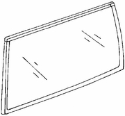 Rear Quarter Glass Passenger Right Side Chevy Chevrolet Tahoe Limited 4 ...