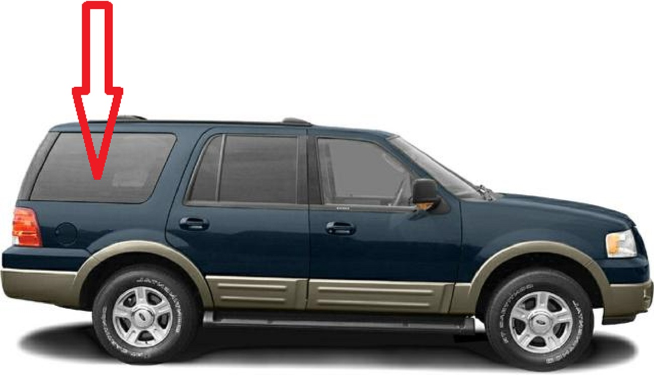 Rear Quarter Glass Passenger Right Side Ford Expedition 4 Door Utility ...
