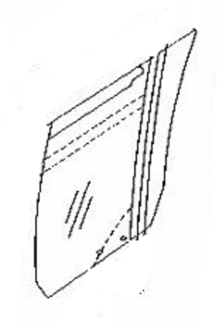 Rear Glass Driver Side Chevrolet Tracker 4 Door Utility 1999-2005