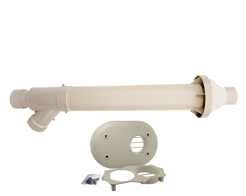 Gas furnace concentric vent kits