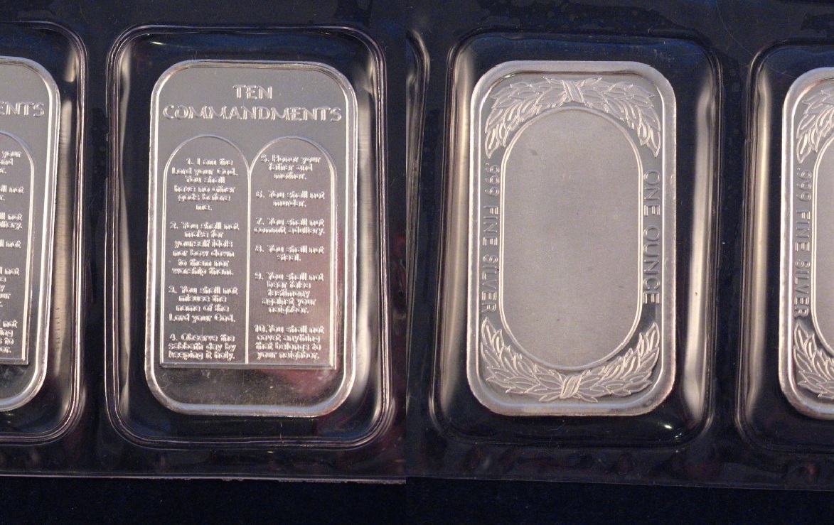10 Commandments Silver Bar 1 Troy oz