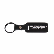 Dodge Charger SRT8 Satin Black Engraved Key Chain / Fob