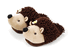 Adult/Youth Fuzzy Friends Hedgehog Plush Animal Slippers by Aroma Home