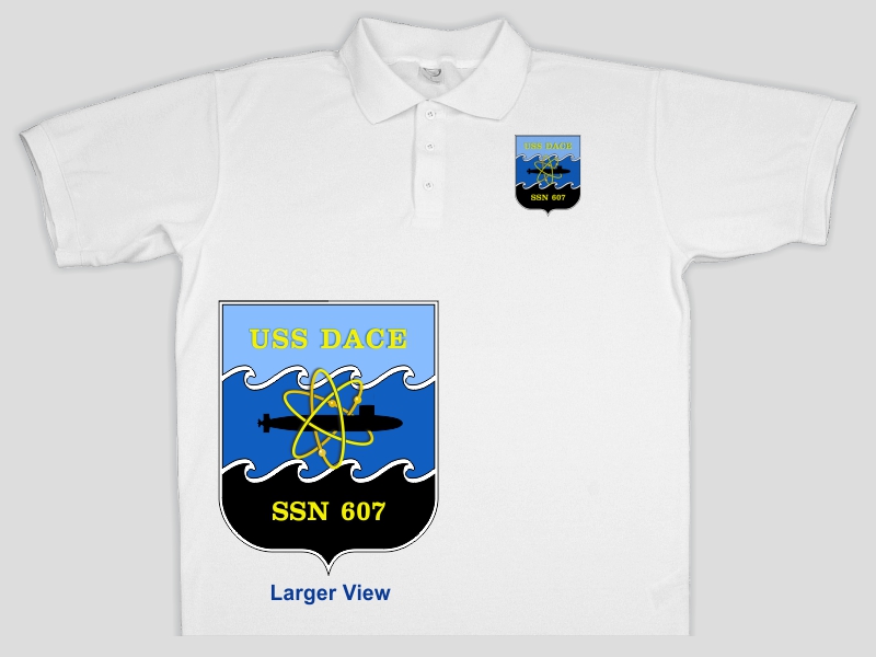 SSN-607 USS Dace Insignia Polo Shirt