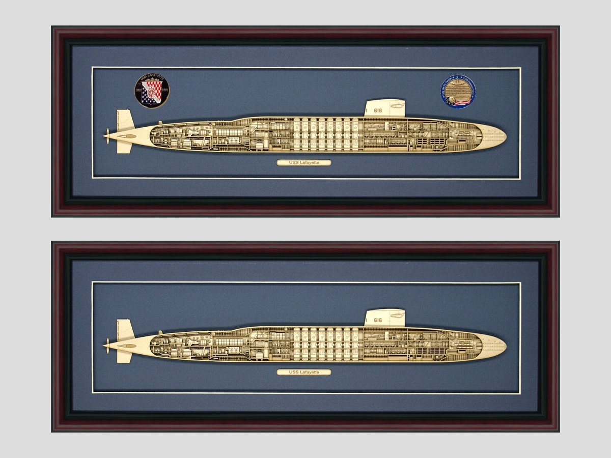 USS Lafayette (SSBN-616) Submarine Cutaway