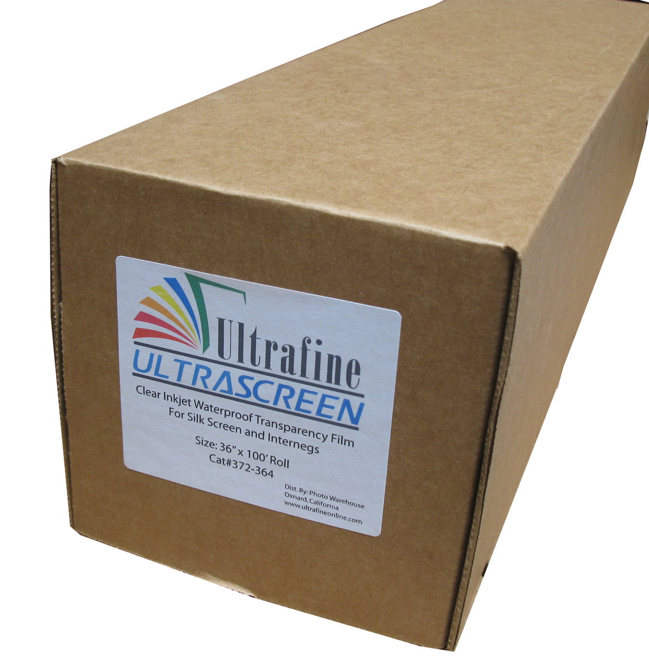 Ultrafine ULTRASCREEN Clear Inkjet Waterproof Film 36"x 100' Roll ...