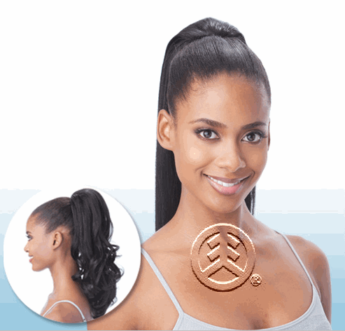 Freetress Futura Drawstring Ponytail Yaky Straight 14"