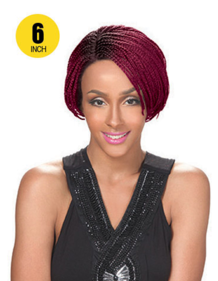 Zury Sis Synthetic Lace Braid Bob Pixie Wig