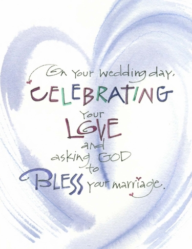 Wedding - Wedding Blessing Greeting Card, with message