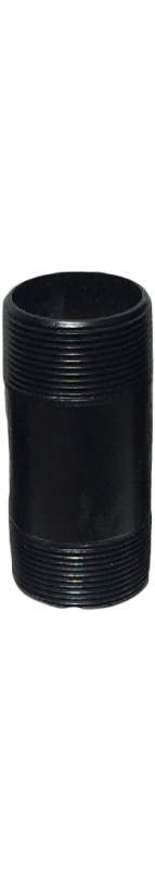 4 Inch Length - 1 1/2 Inch NPT Threaded Pipe - Black Powdercoat