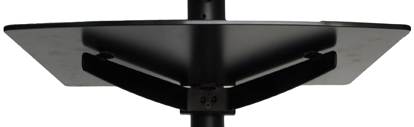 TV Ceiling Mount Component Shelf - Clamps on Mast