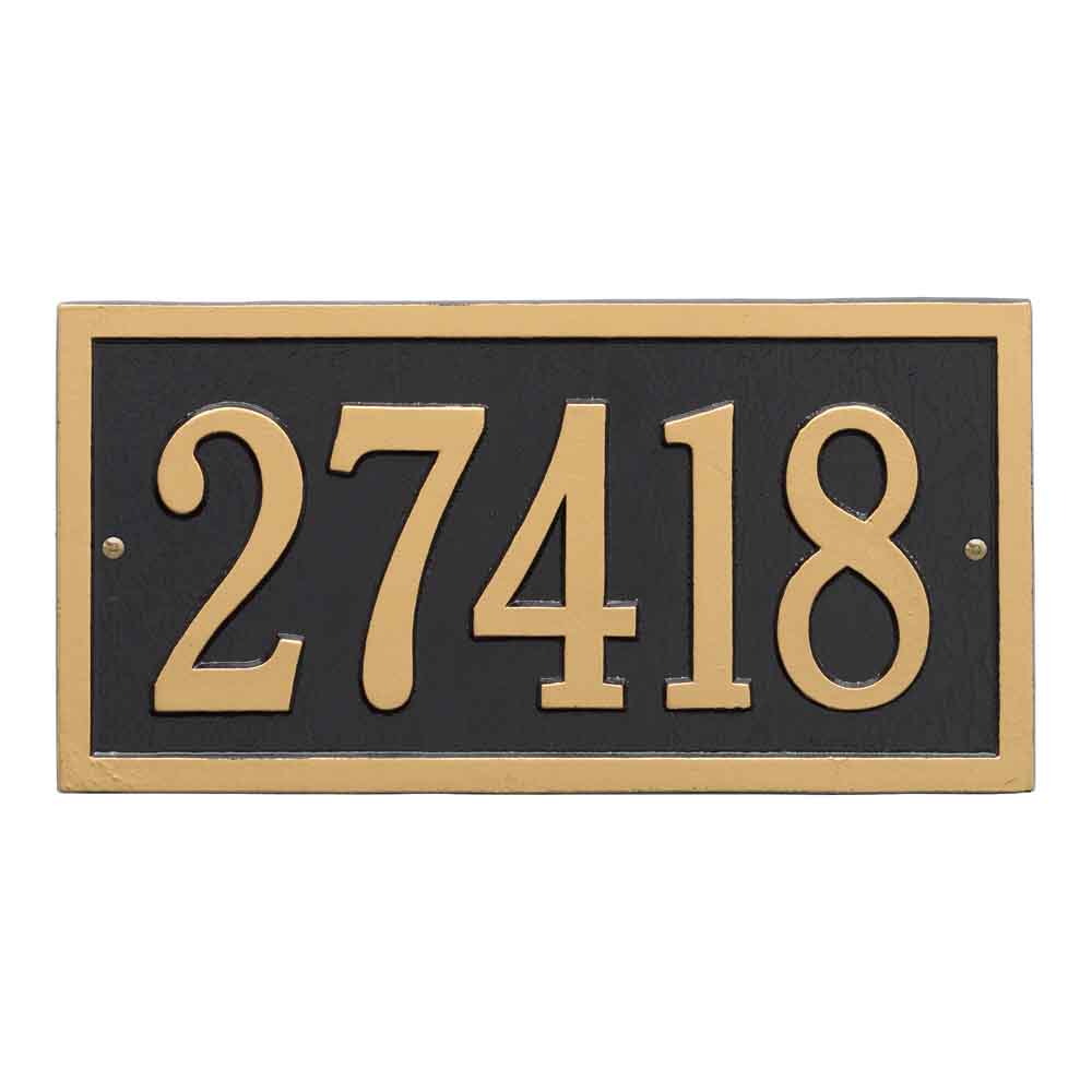 Bismark Rectangle Address Plaque by Whitehall