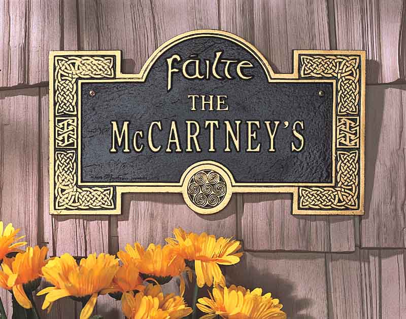 Celtic "Failte" Plaque by Whitehall Products - Mailbox And Beyond